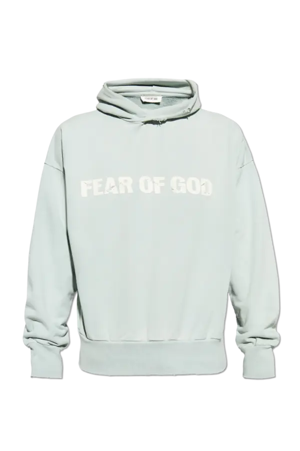 Fear Of God Hooded Sweatshirt - Light Blue