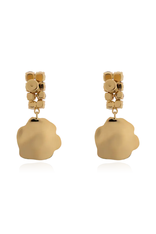 Marni Crystal And Enamel Earrings - Blue