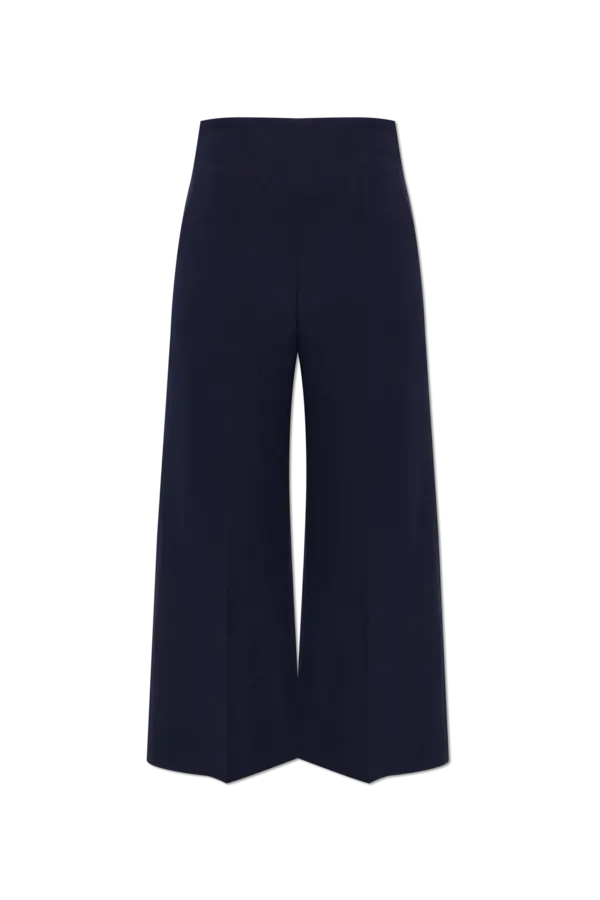 Marni Wide-leg Pleated Trousers - Navy Blue