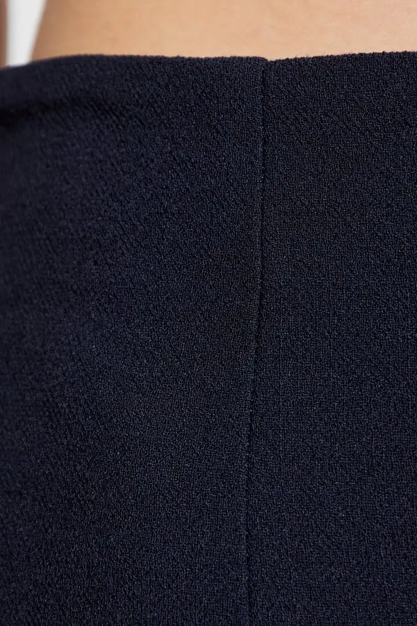 Marni Wide-leg Pleated Trousers - Navy Blue