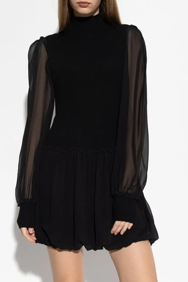 FRAME Mini Wool Turtleneck Dress