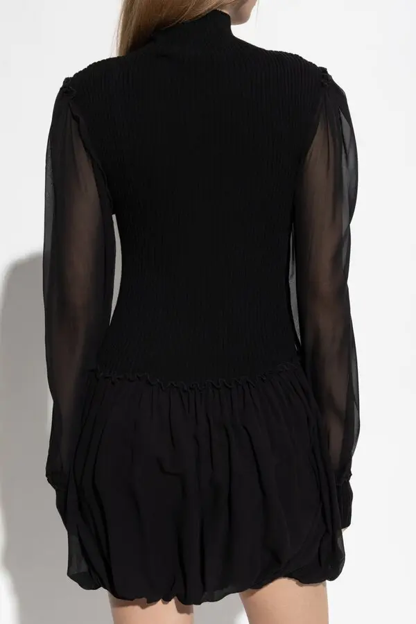 FRAME Mini Wool Turtleneck Dress