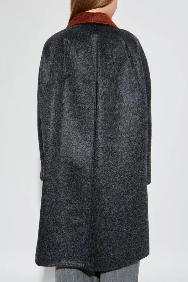 Marni Mohair-finished Overcoat - Grey