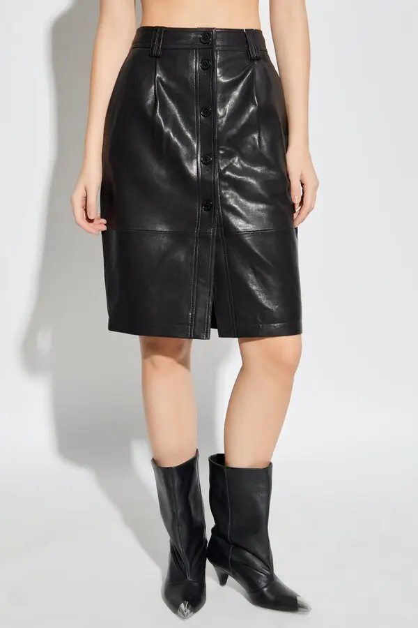 ANINE BING Leather Pencil Skirt