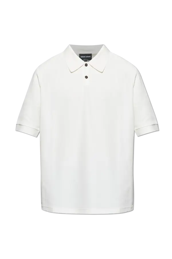 Giorgio Armani Cotton Polo - White