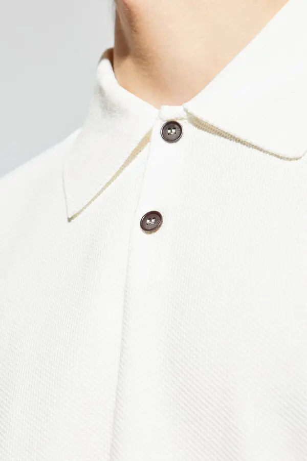 Giorgio Armani Cotton Polo - White