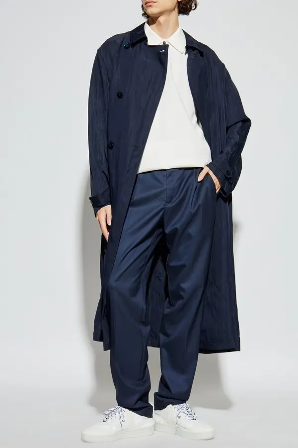 Giorgio Armani Ruched-effect Trench Coat