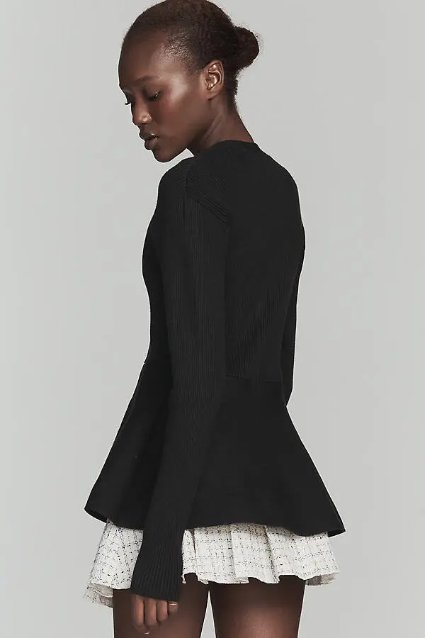 ALIGNE Faye Waisted Zip-up Cardigan Sweater