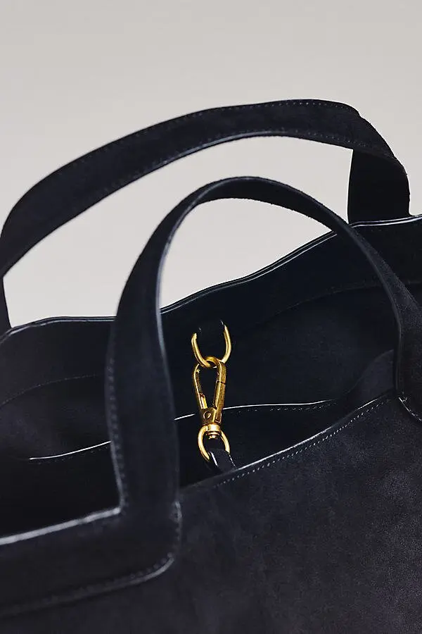 Anthropologie Faux-suede East West Tote