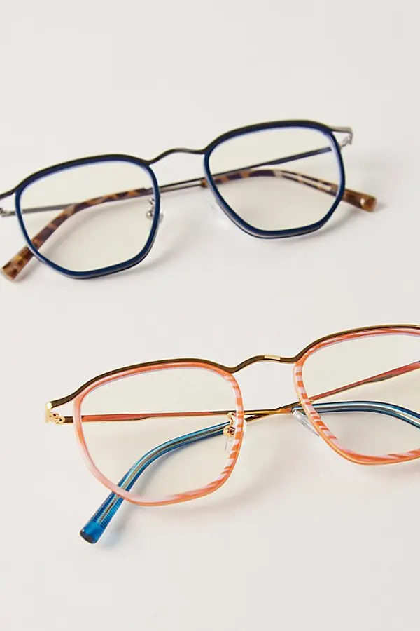 Free People Blue Light Reader Glasses - Calico Tort