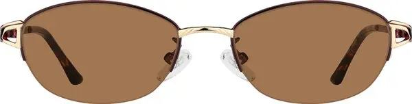 Zenni Half Rim Oval Eyeglasses