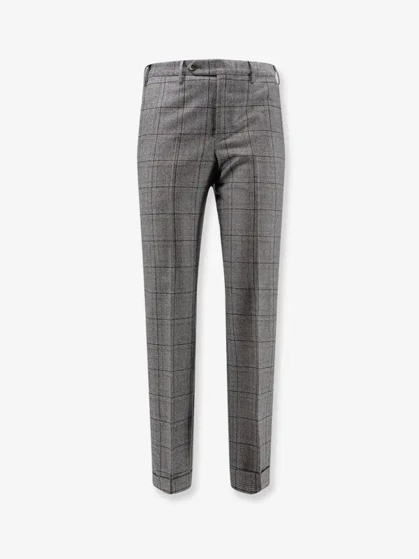 PT TORINO Madras Virgin Wool Trousers