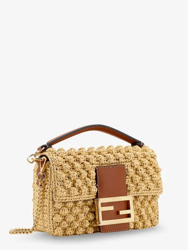 Fendi Baguette® Mini Raffia - Beige