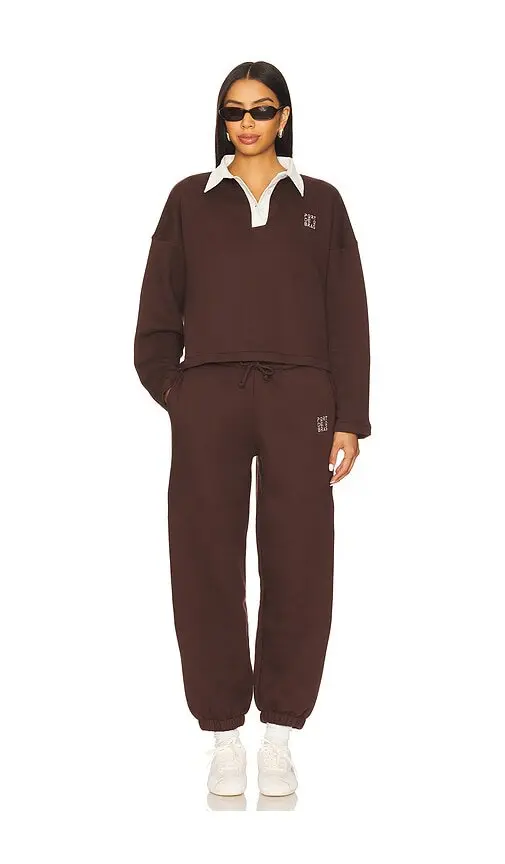 PORT DE BRAS Sofia Sweater - Chocolate