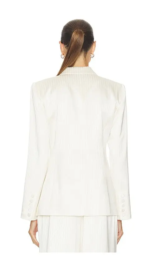 Cinq À Sept Georgia Satin Stripe Cheyenne Blazer