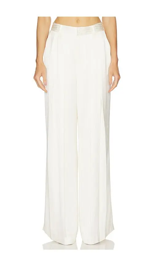 Cinq À Sept Georgia Satin Stripe Marne Pant