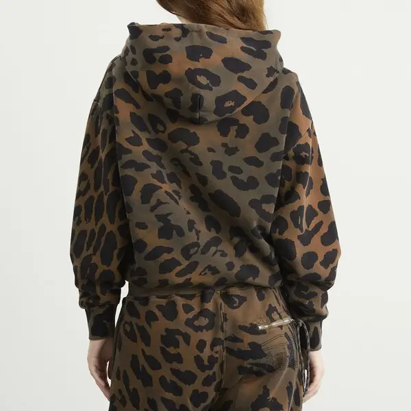 Aries Leopard Tie Dye Hoodie