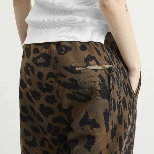 Aries Leopard Tie Dye Straight Sweatpants