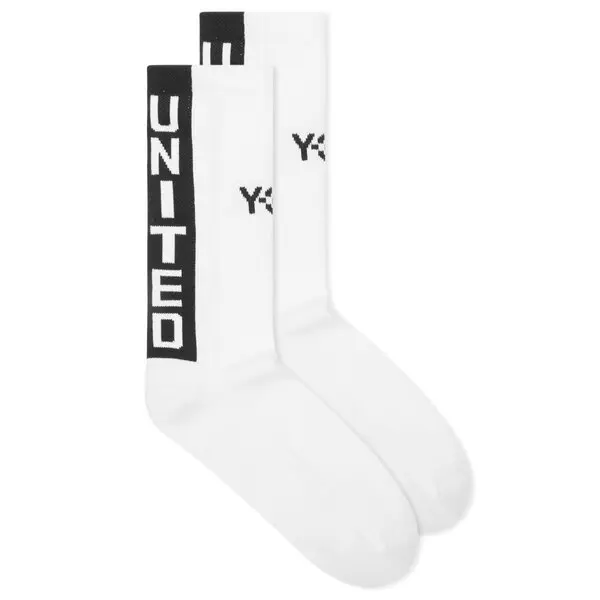 Y3 X Neighborhood Crew Socks - White