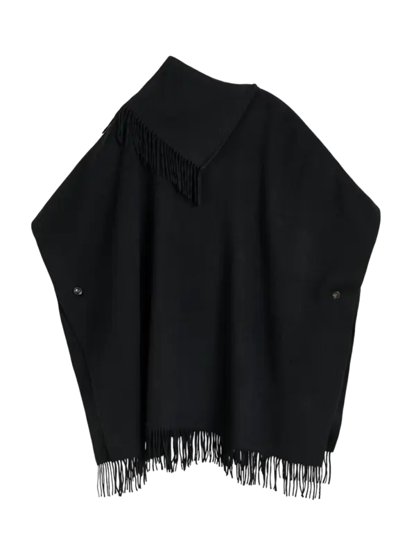 BY MALENE BIRGER Wool Poncho - Black