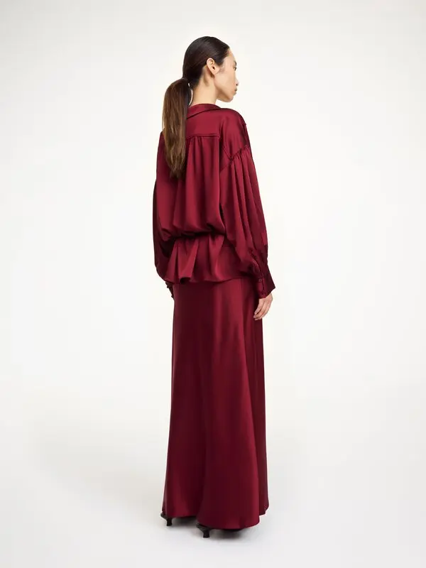 BY MALENE BIRGER Barbara Maxi Skirt - Cabernet