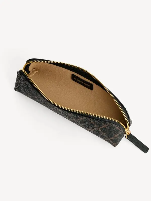 BY MALENE BIRGER Ivy Pen Pencil Case - Dark Chokolate