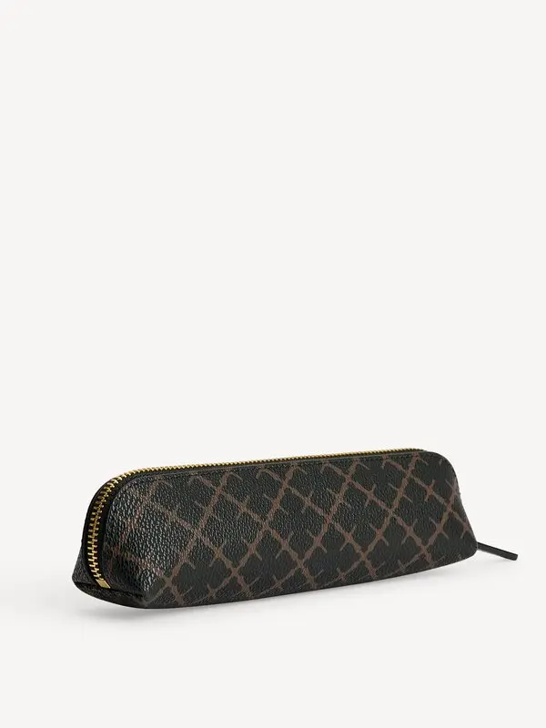 BY MALENE BIRGER Ivy Pen Pencil Case - Dark Chokolate