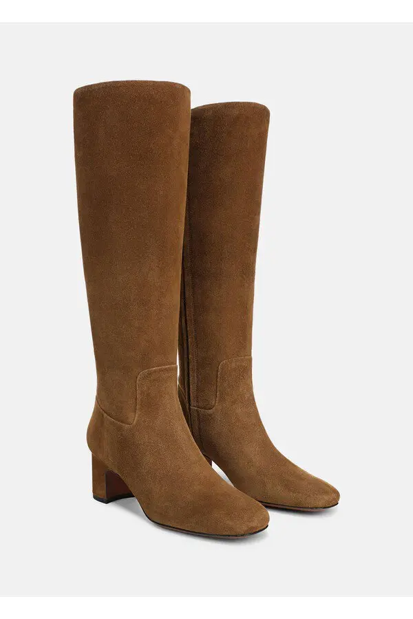 Vince Kellan Suede Wide-calf Knee Boots