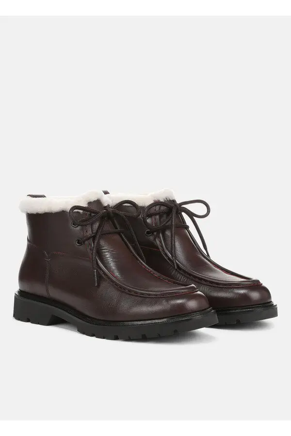 Vince Sierra Shearling-lined Boots - Brown
