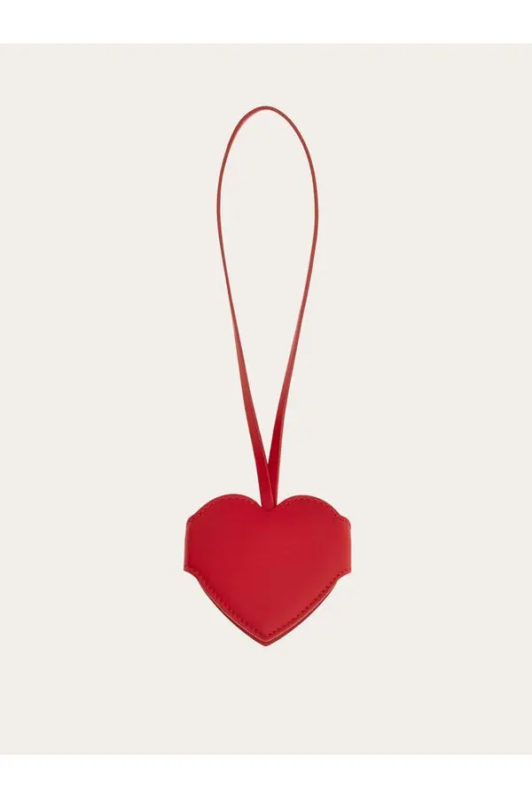 FERRAGAMO Hug Heart Mirror Charm - Red