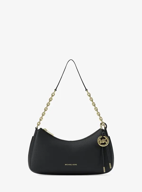 Michael Kors Nolita Medium Pebbled Leather Chain Pochette