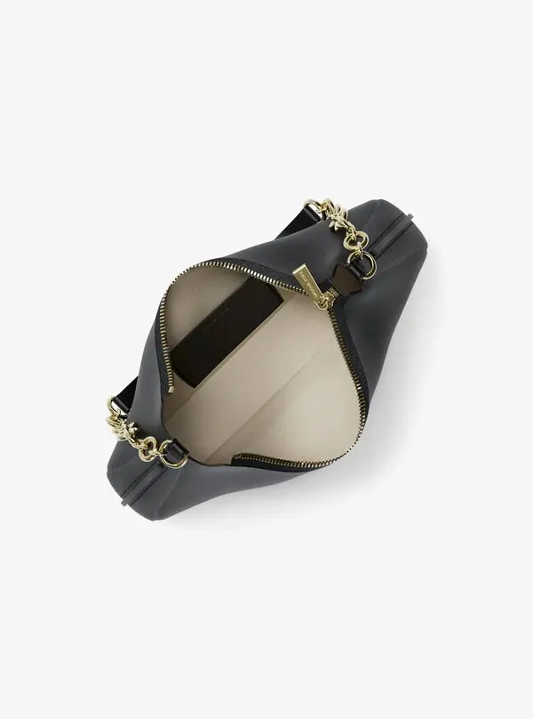 Michael Kors Nolita Medium Pebbled Leather Chain Pochette