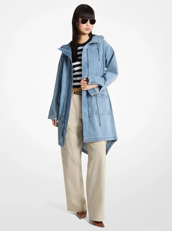 Michael Kors Hooded Denim Parka
