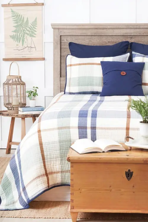 C&F HOME Cypress Plaid Coverlet Set