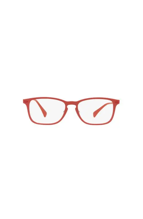 Ray-ban 56mm Square Full Rim Eyeglasses - Red