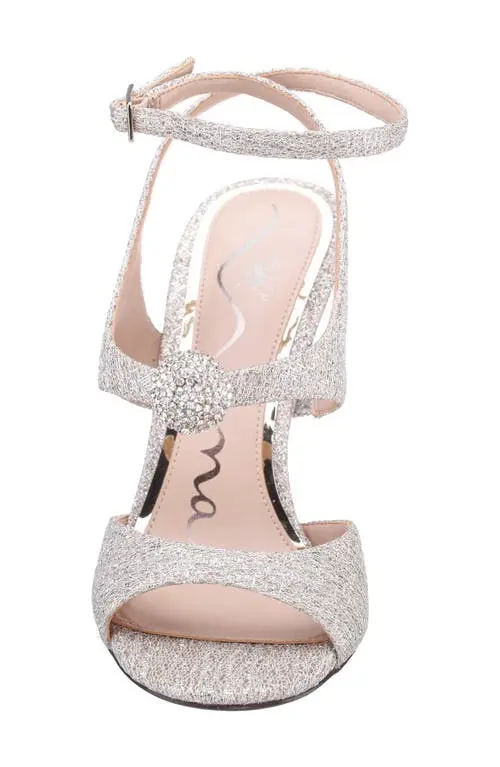 Nina Dahlia Ankle Strap Sandal - Platino