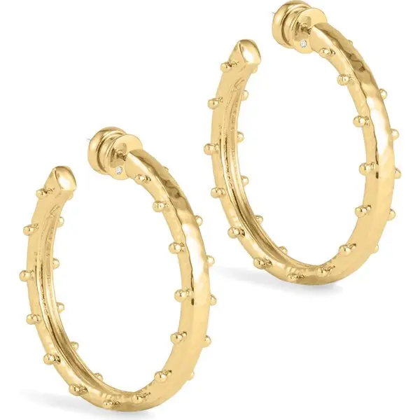 ANABEL ARAM JEWELRY Medium Milos Hoop Earrings - Gold