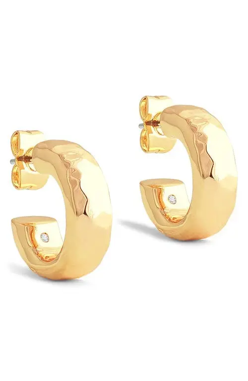 ANABEL ARAM JEWELRY Farrier Huggie Hoop Earrings - Gold