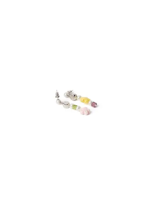 Off-White Arrow Pearl & Beads Earrings