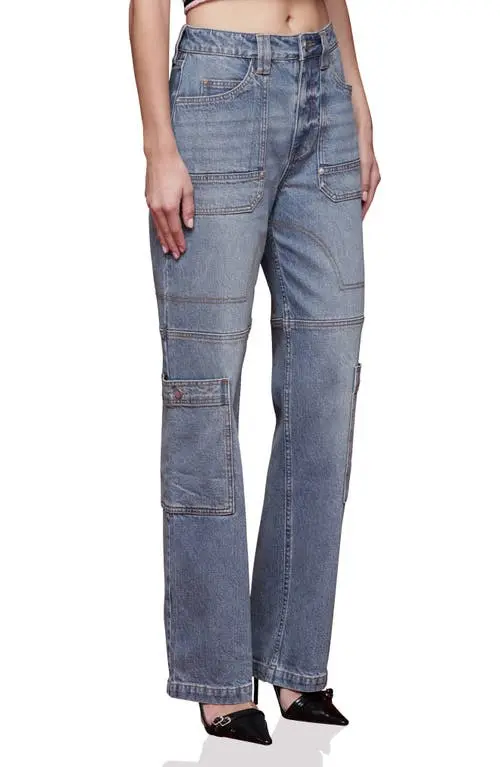 Avec Les Filles Straight Leg Carpenter Jeans