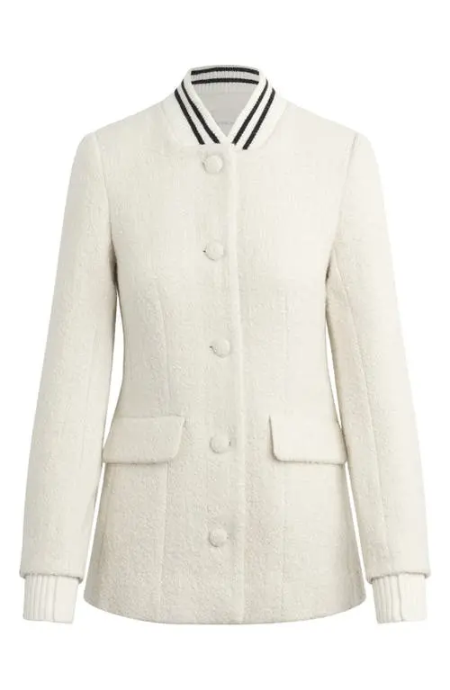 FAVORITE DAUGHTER Varsity Bouclé Blazer
