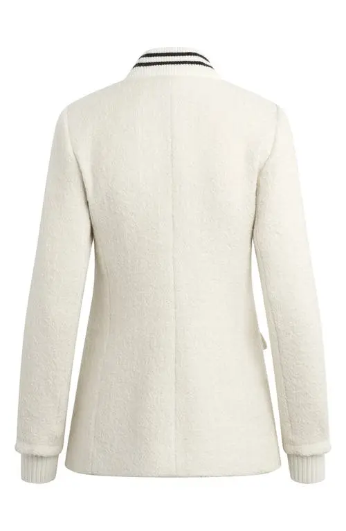 FAVORITE DAUGHTER Varsity Bouclé Blazer