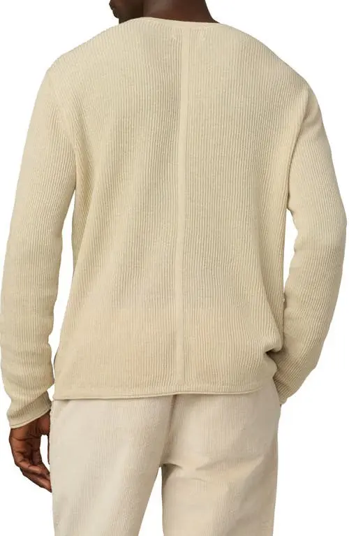 Joe's Jeans Cotton And Linen Henley Sweater