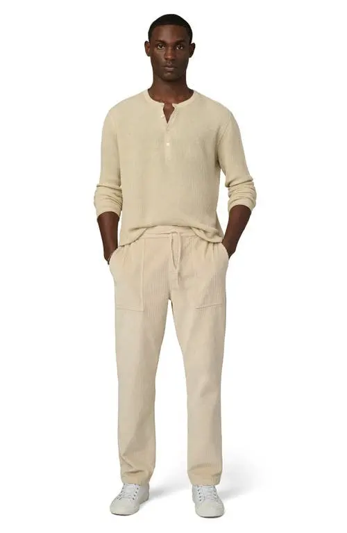 Joe's Jeans Cotton And Linen Henley Sweater