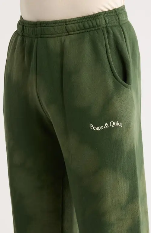 MUSEUM OF PEACE & QUIET Wordmark Tie Dye Sweatpants