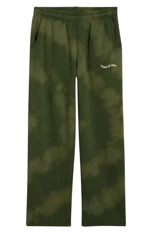 MUSEUM OF PEACE & QUIET Wordmark Tie Dye Sweatpants
