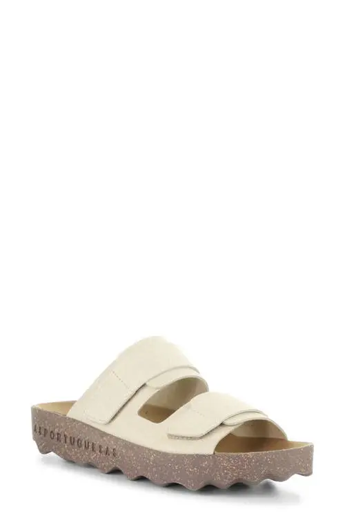 Fly London Cleek Platform Slide Sandal - Nude