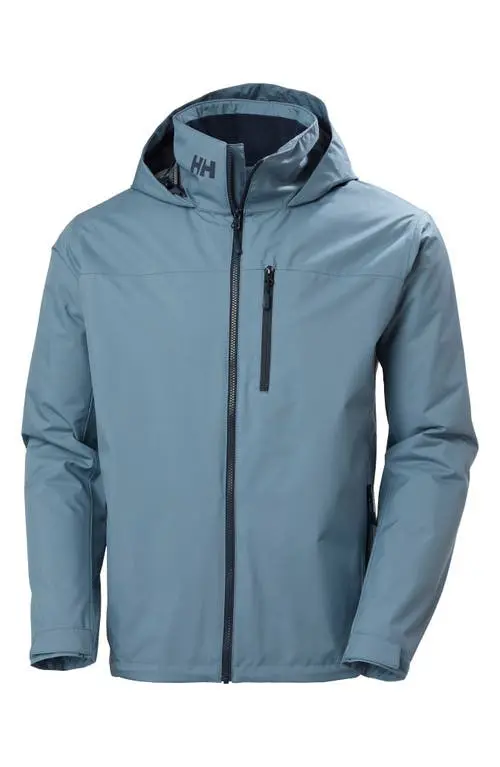 Helly Hansen Hooded Waterproof Sailing Midlayer Jacket - Washed Navy