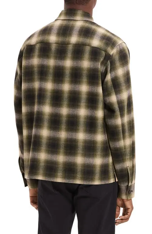 Theory Plaid Button-up Shirt