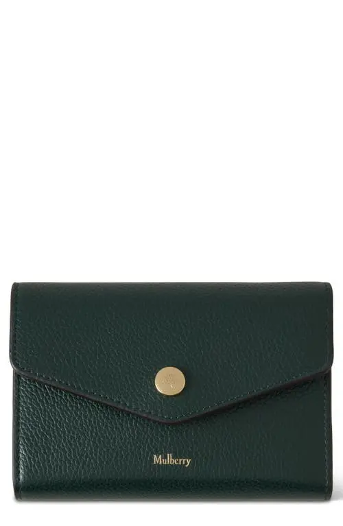 Mulberry Snap Leather Wallet - Mulberry Green